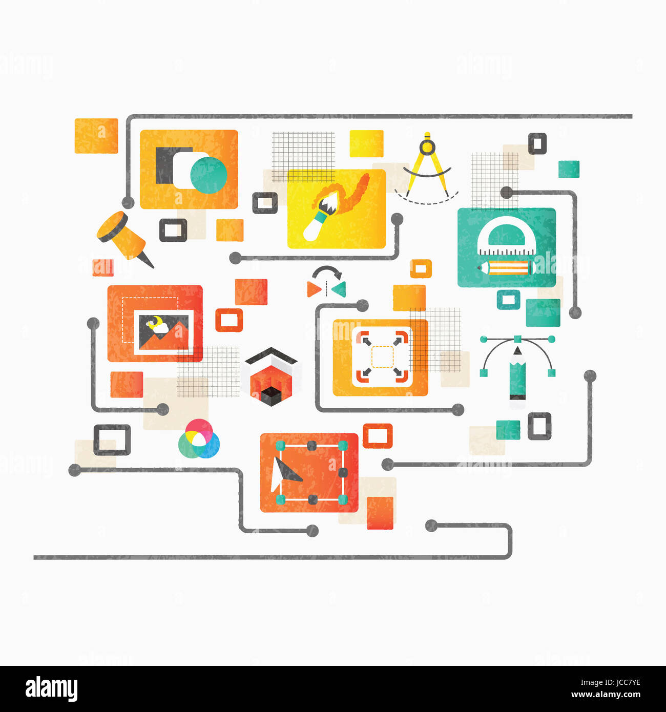 Infographic illustration related to design Stock Photo - Alamy