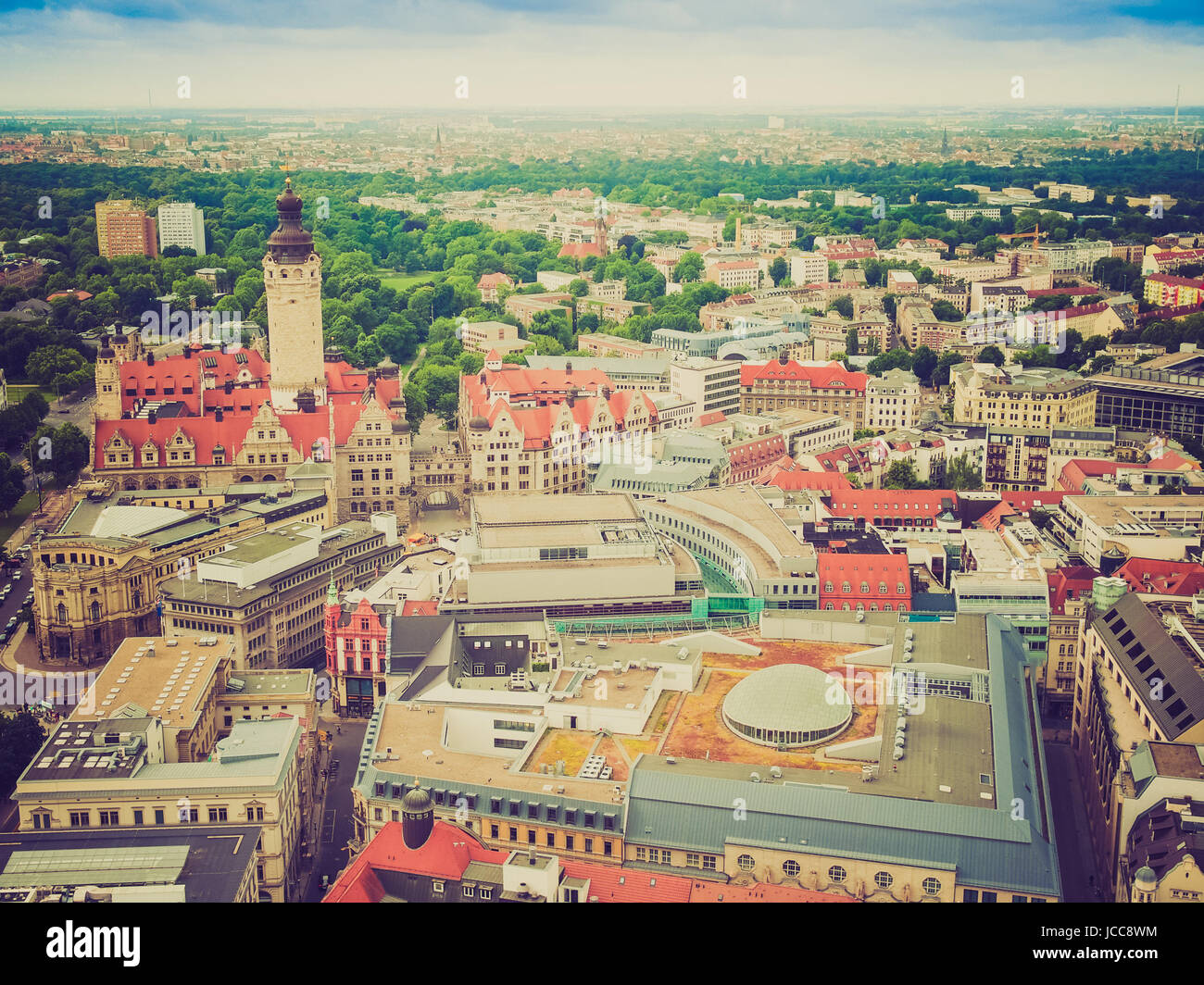 Aerial view of the city of Leipzig in Germany Stock Photo - Alamy