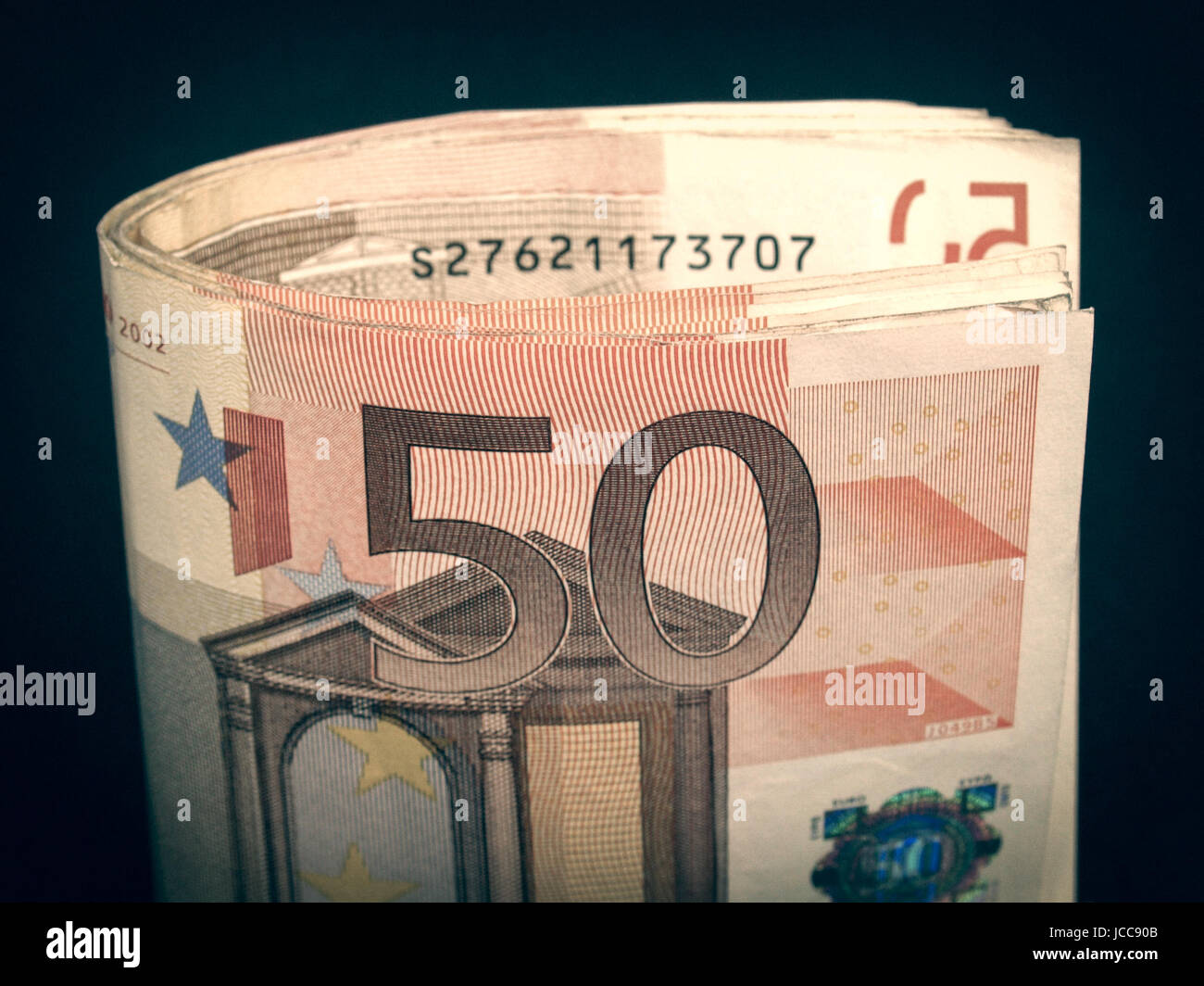 Vintage looking Euro banknote currency of the European Union Stock ...