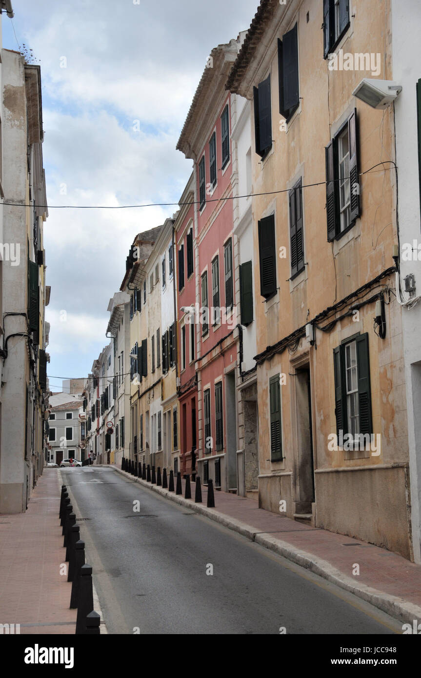 Street in old town mahon hi-res stock photography and images - Alamy