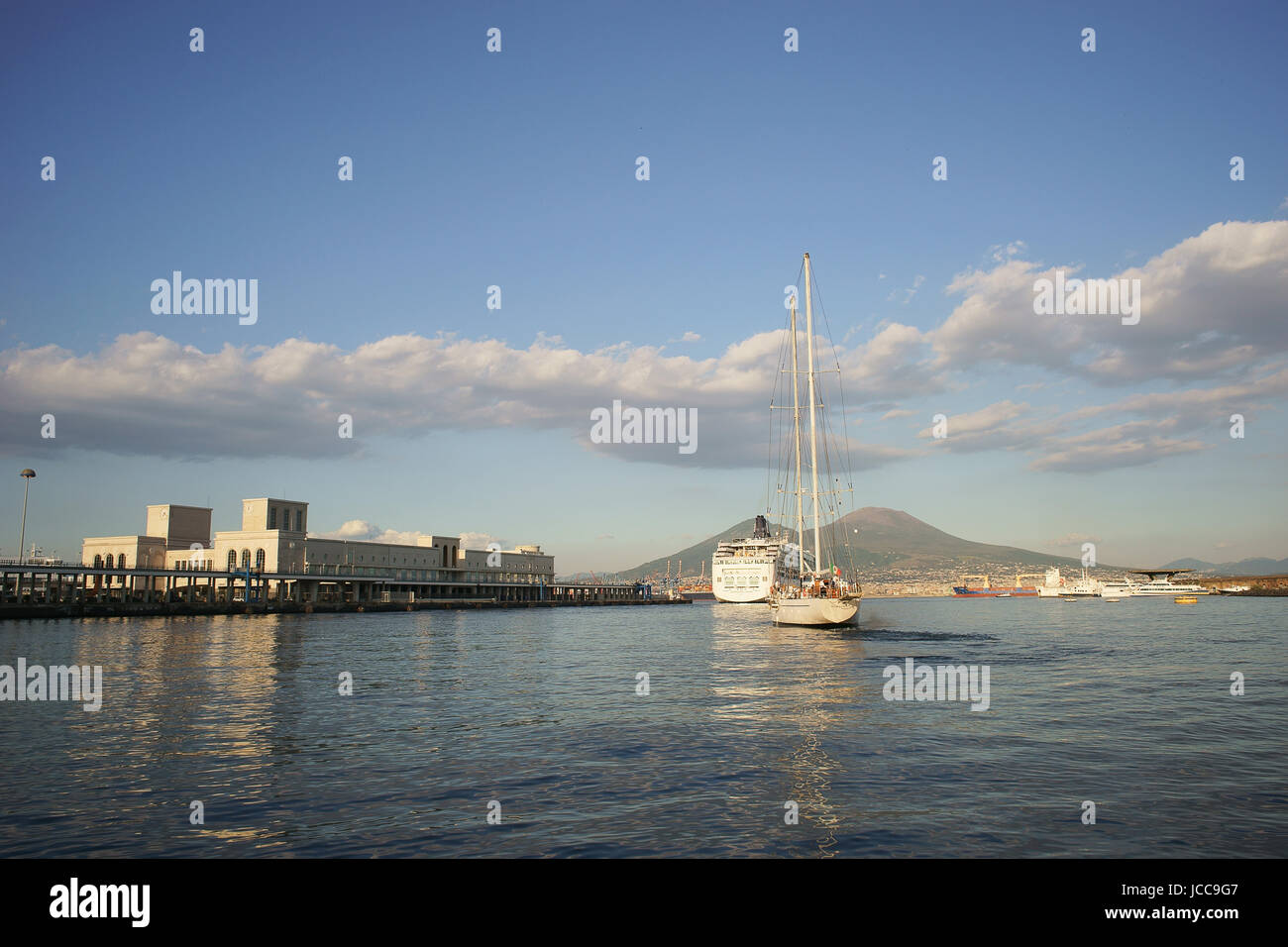 Port of Naples, Italy Stock Photo - Alamy