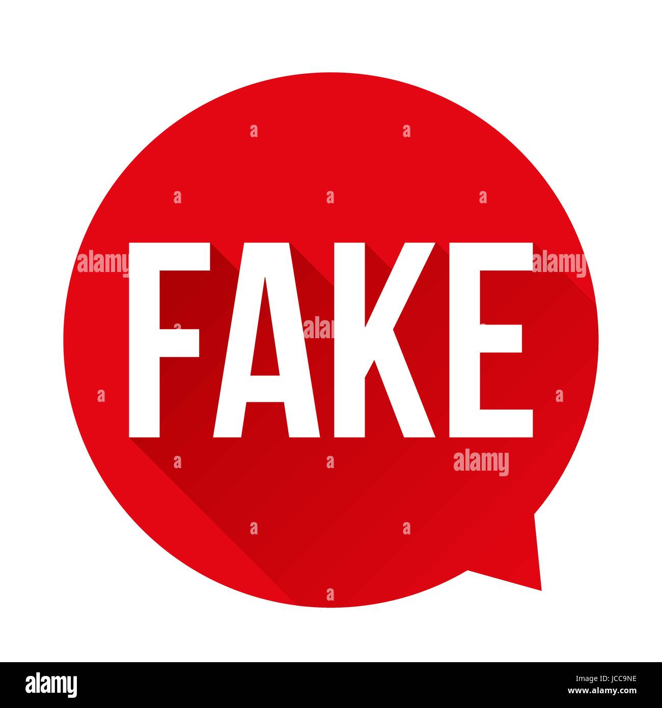 Fake Warning sign speech bubble Stock Vector Image & Art - Alamy