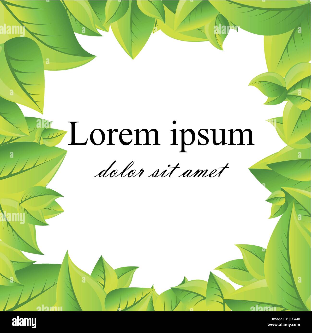 vector tree branch with green leaves Stock Vector Image & Art - Alamy