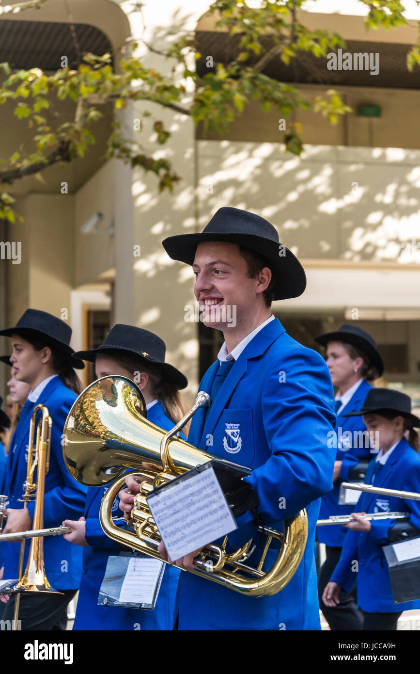 Marching band, Anzac Day Parade, Sydney, Australia Stock Photo - Alamy