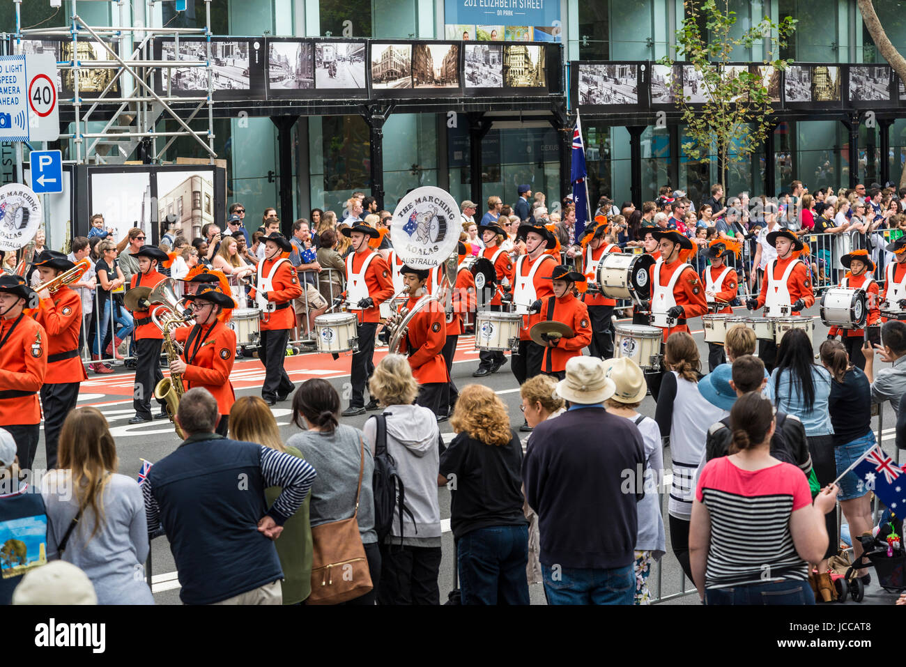 Marching band, Anzac Day Parade, Sydney, Australia Stock Photo - Alamy