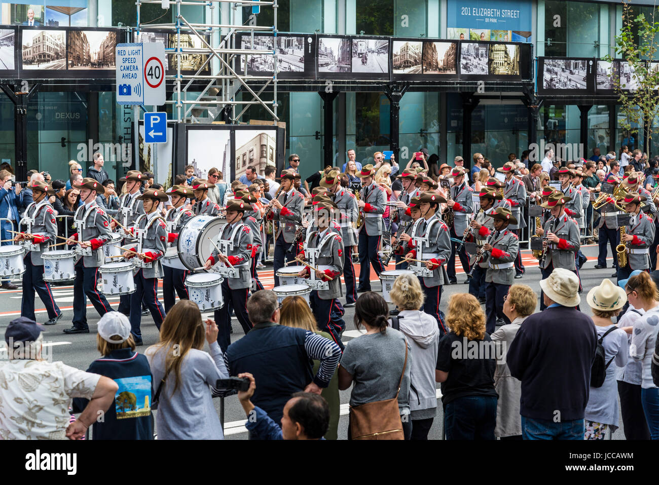 Marching band, Anzac Day Parade, Sydney, Australia Stock Photo - Alamy
