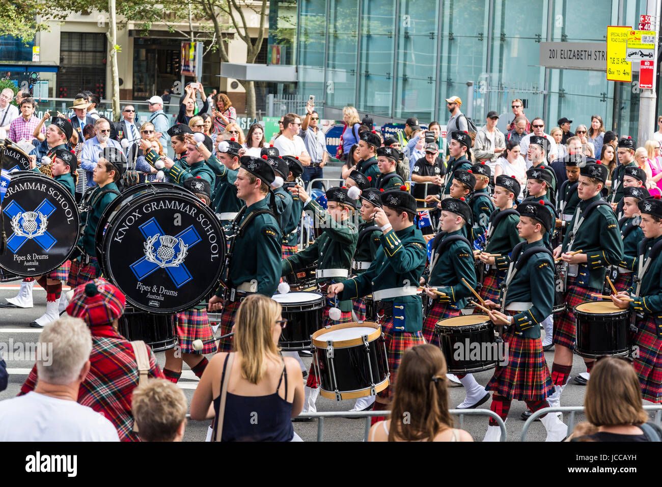 Marching band, Anzac Day Parade, Sydney, Australia Stock Photo - Alamy