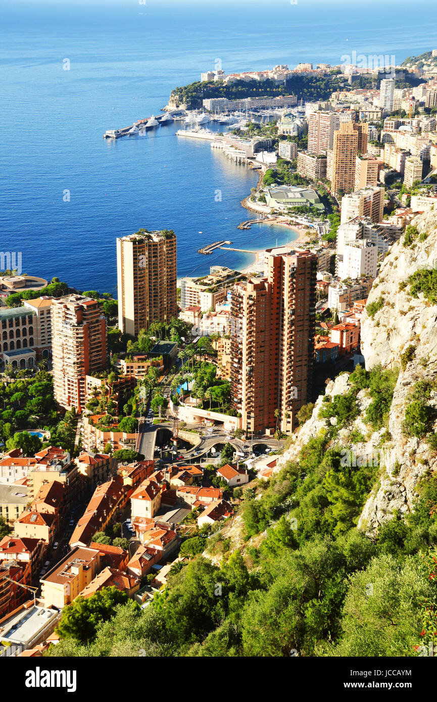 View of the city of Monaco. French Riviera Stock Photo - Alamy