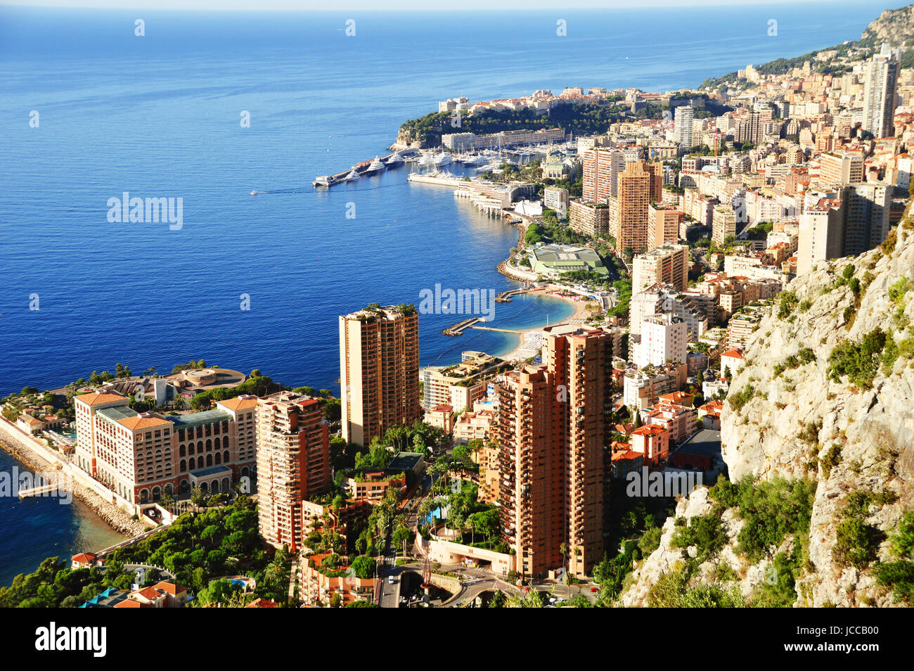 View of the city of Monaco. French Riviera Stock Photo - Alamy