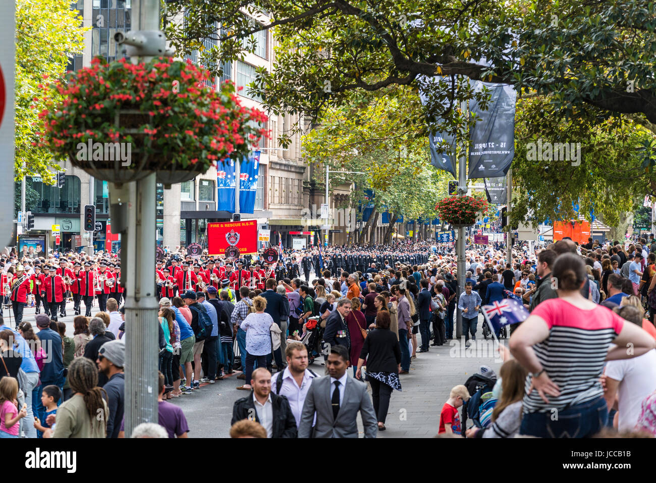 Marching band, Anzac Day Parade, Sydney, Australia Stock Photo - Alamy