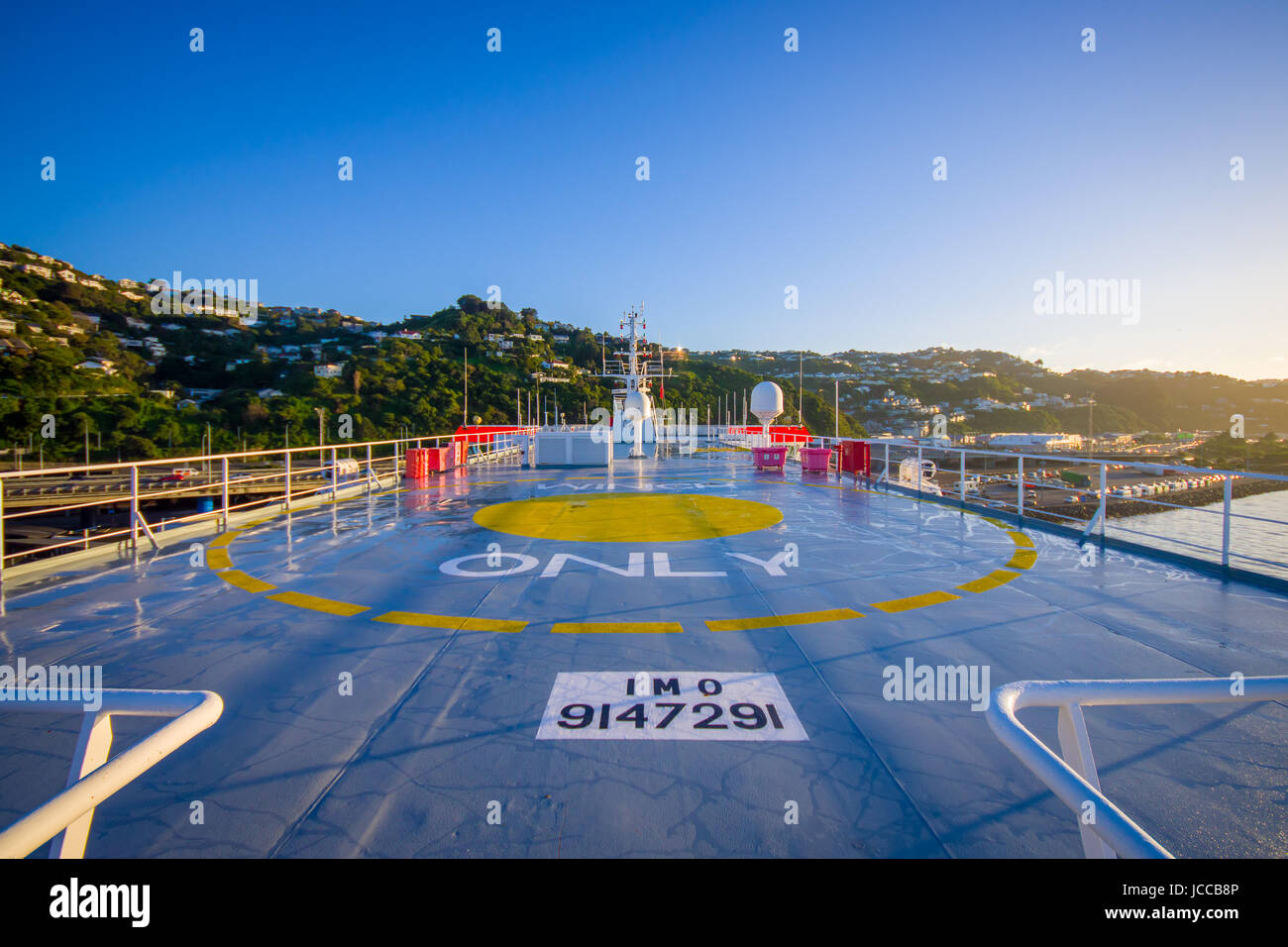 SOUTH ISLAND, NEW ZEALAND- MAY 25, 2017: Heliport landing area for ...