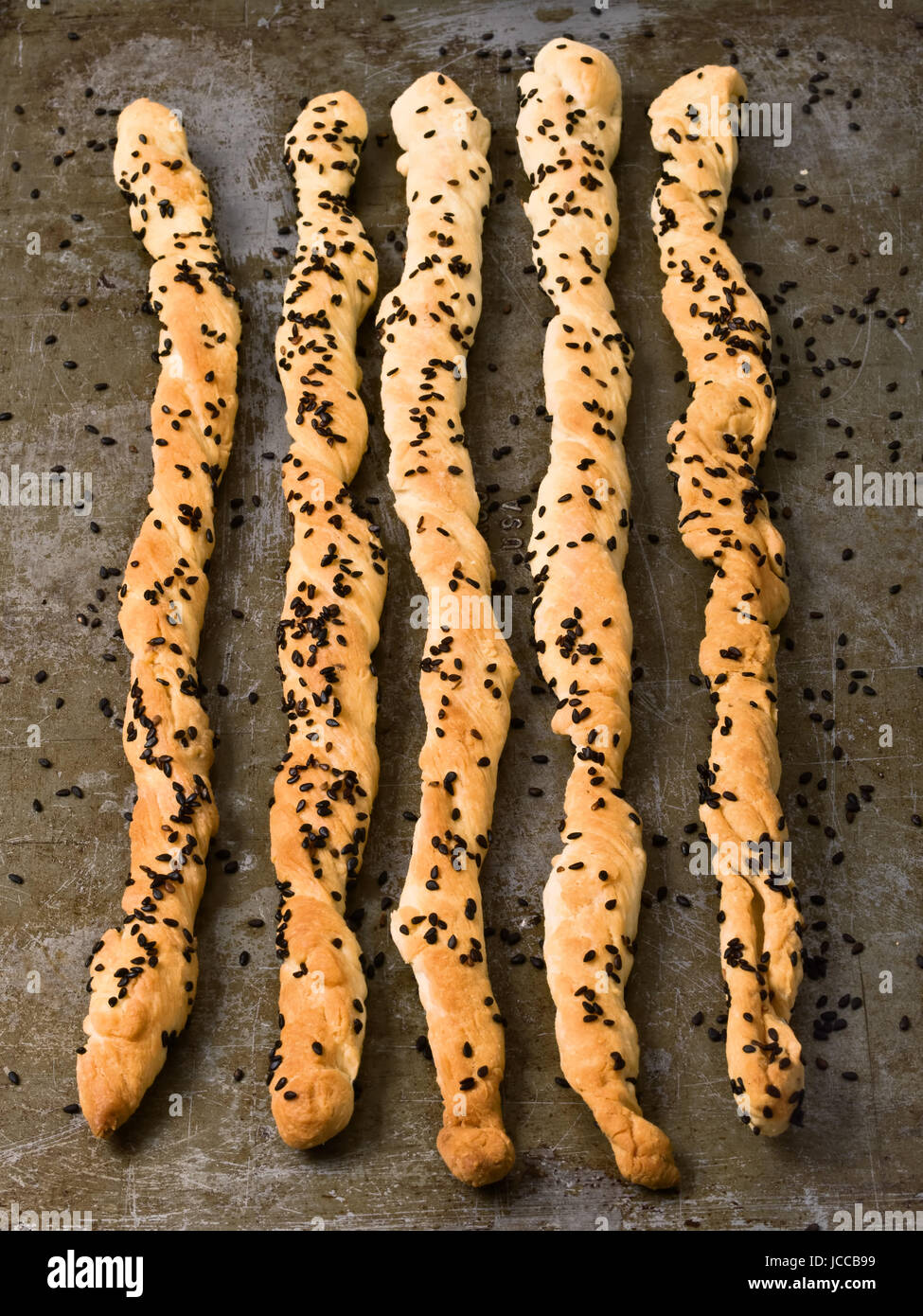 close up of rustic italian grissini breadstick Stock Photo - Alamy