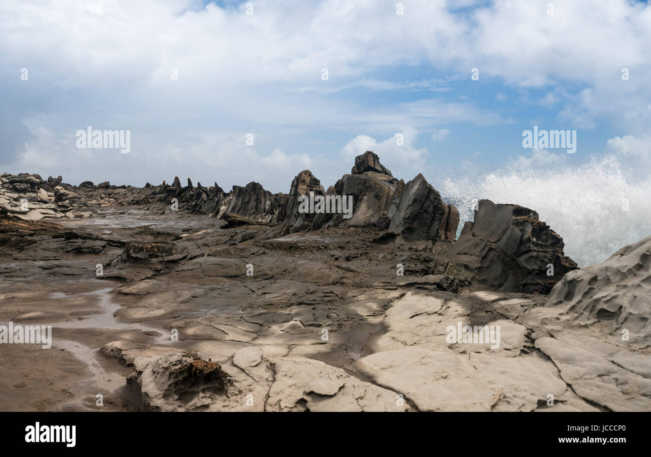 View of the Dragon's Teeth at Makaluapuna Point in Maui Hawaii Stock ...