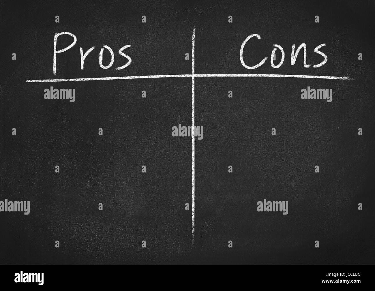 Pros cons Black and White Stock Photos & Images - Alamy