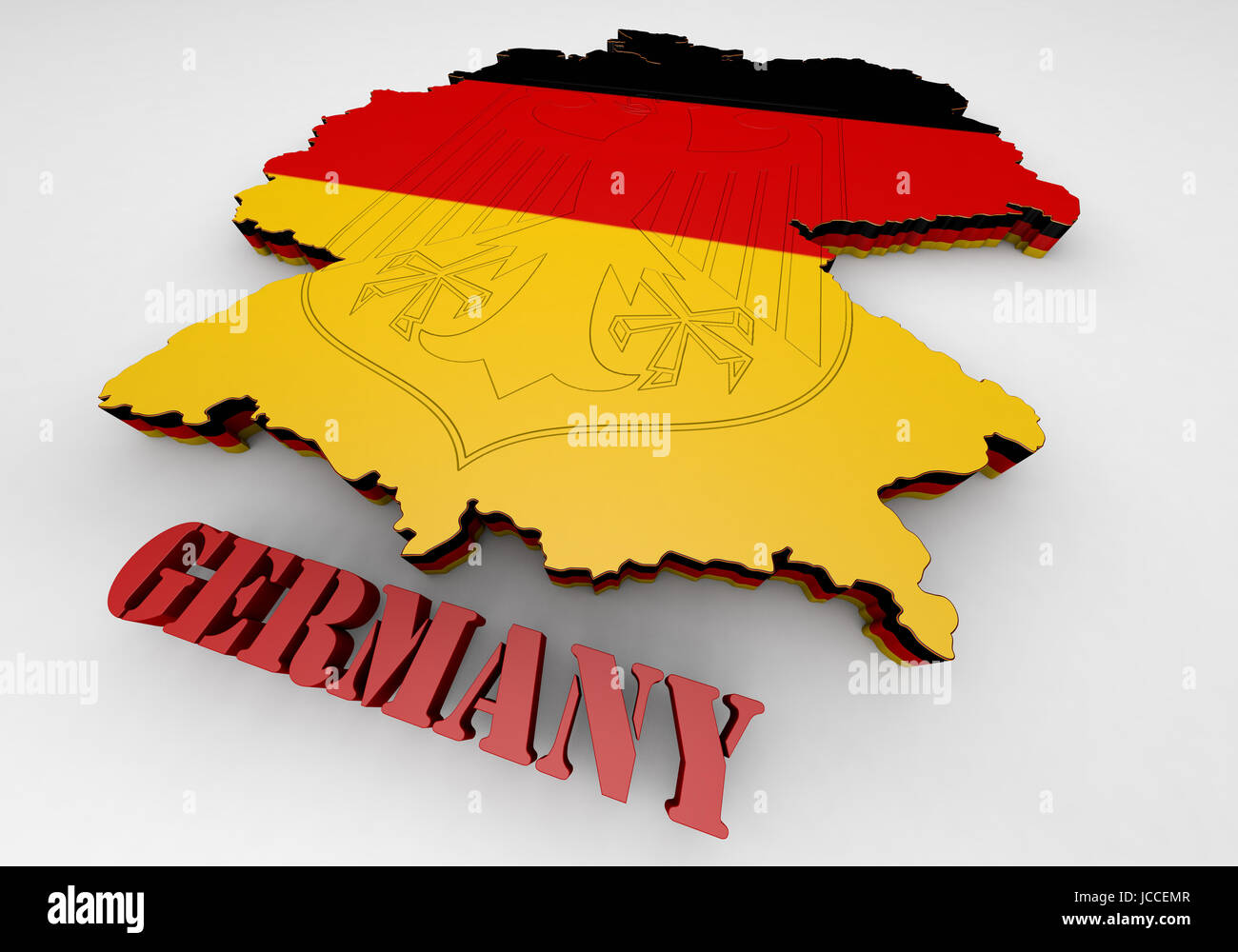 3d Germany Map Flag Illustration High Resolution Stock Photography and ...
