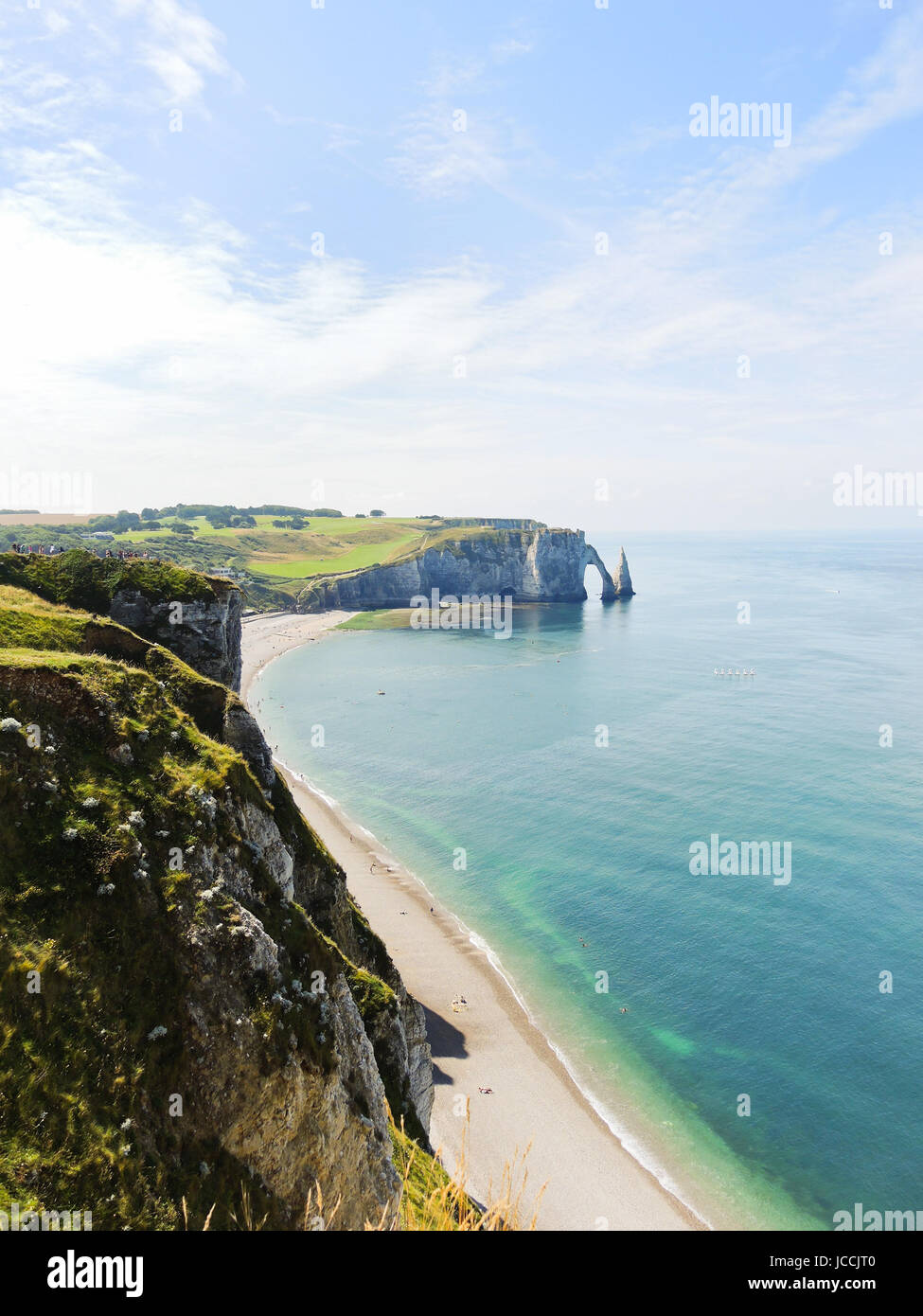Cote dalbatre of english channel coast near eretrat village hi-res ...