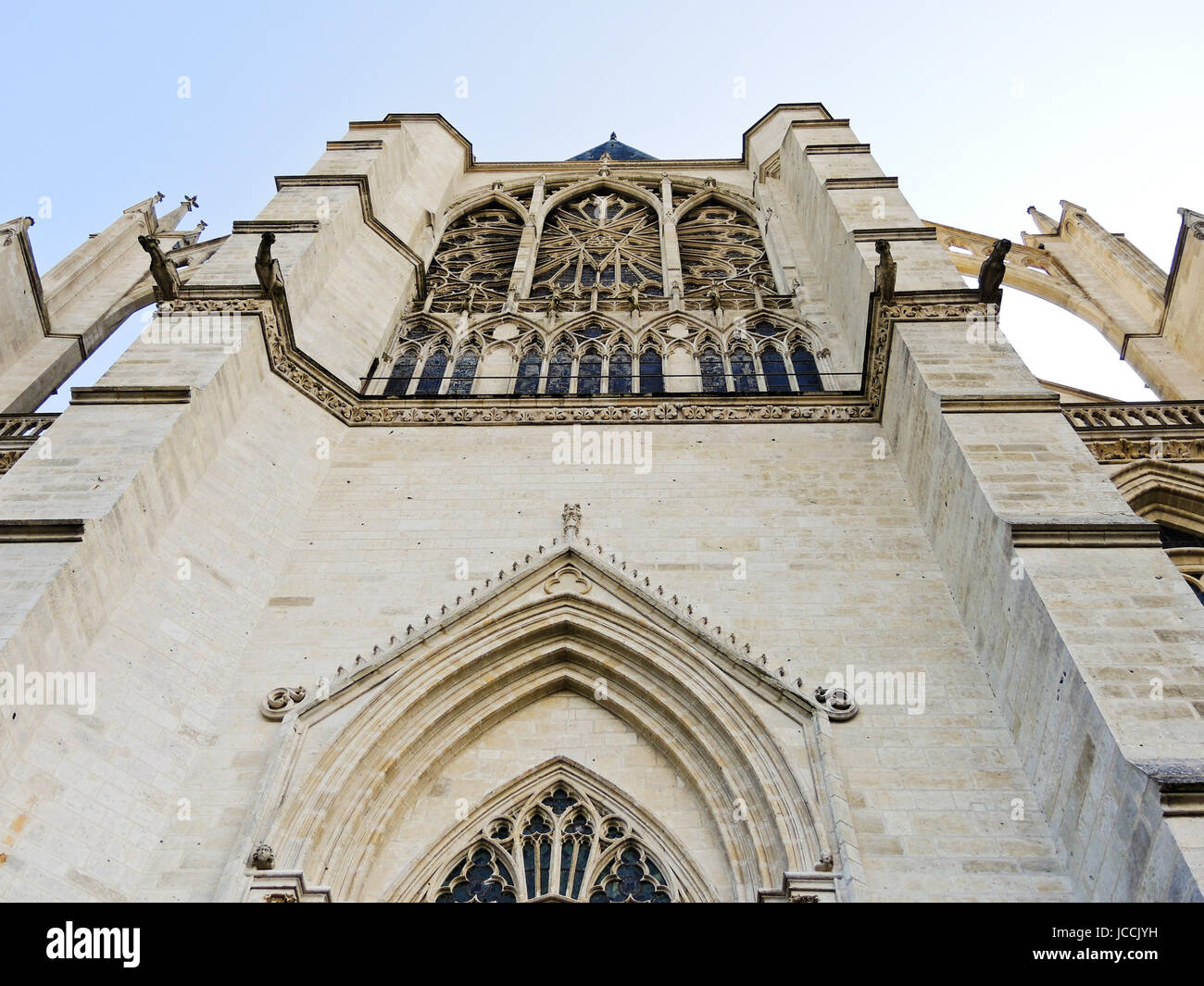 facade of medieval Amiens Cathedral, picardy, France Stock Photo - Alamy
