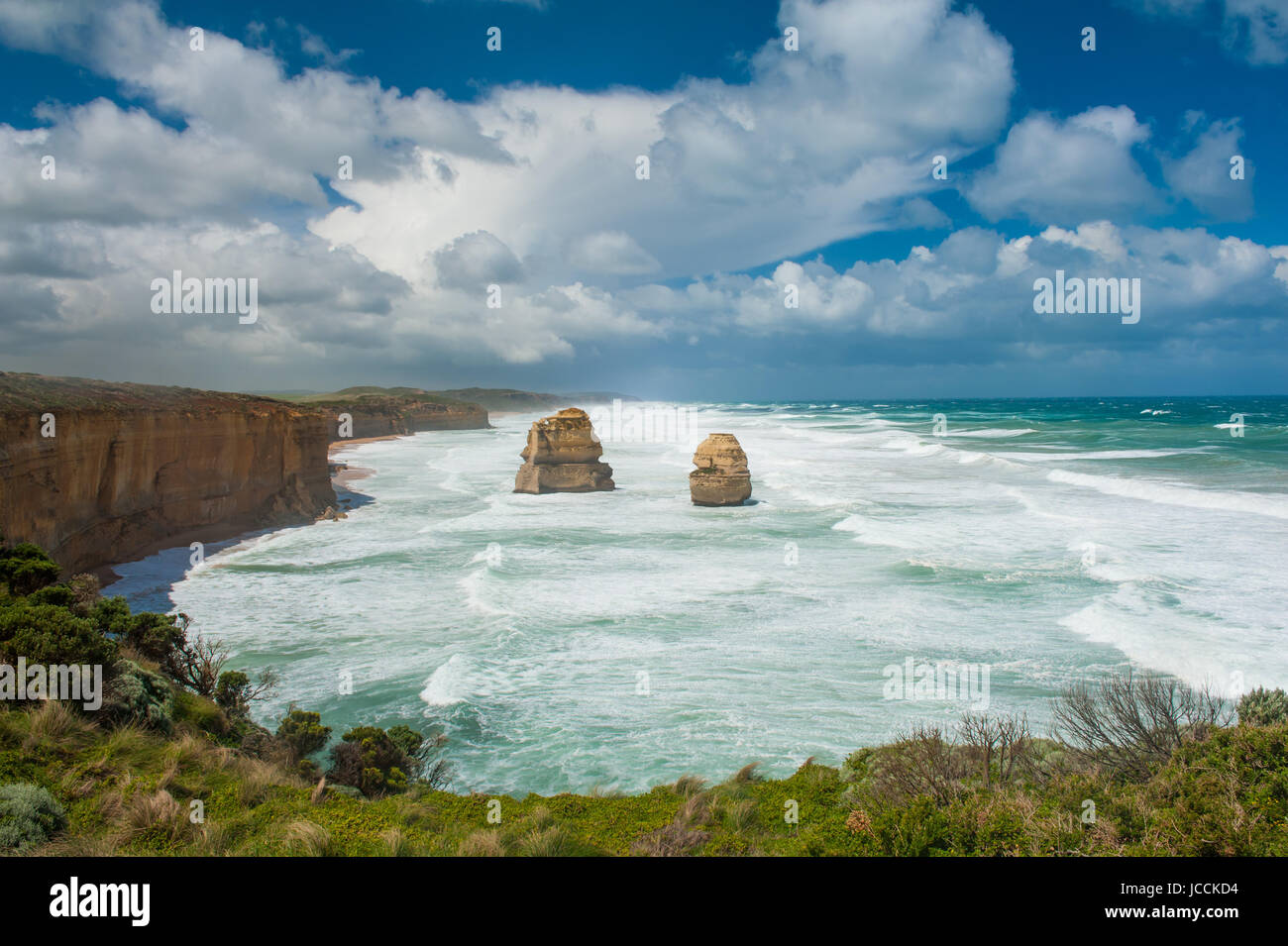 Twelve Apostles, natural landmark near the Great Ocean Road. Victoria ...