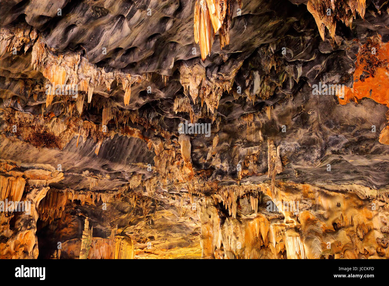 Limestone formations in the Cango caves of South Africa Stock Photo - Alamy
