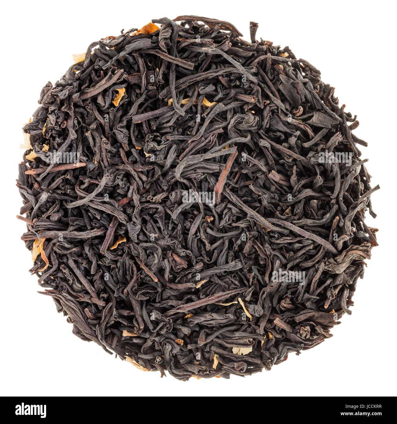 Perfect Circle of Black Tea Isolated on White Background Stock Photo ...