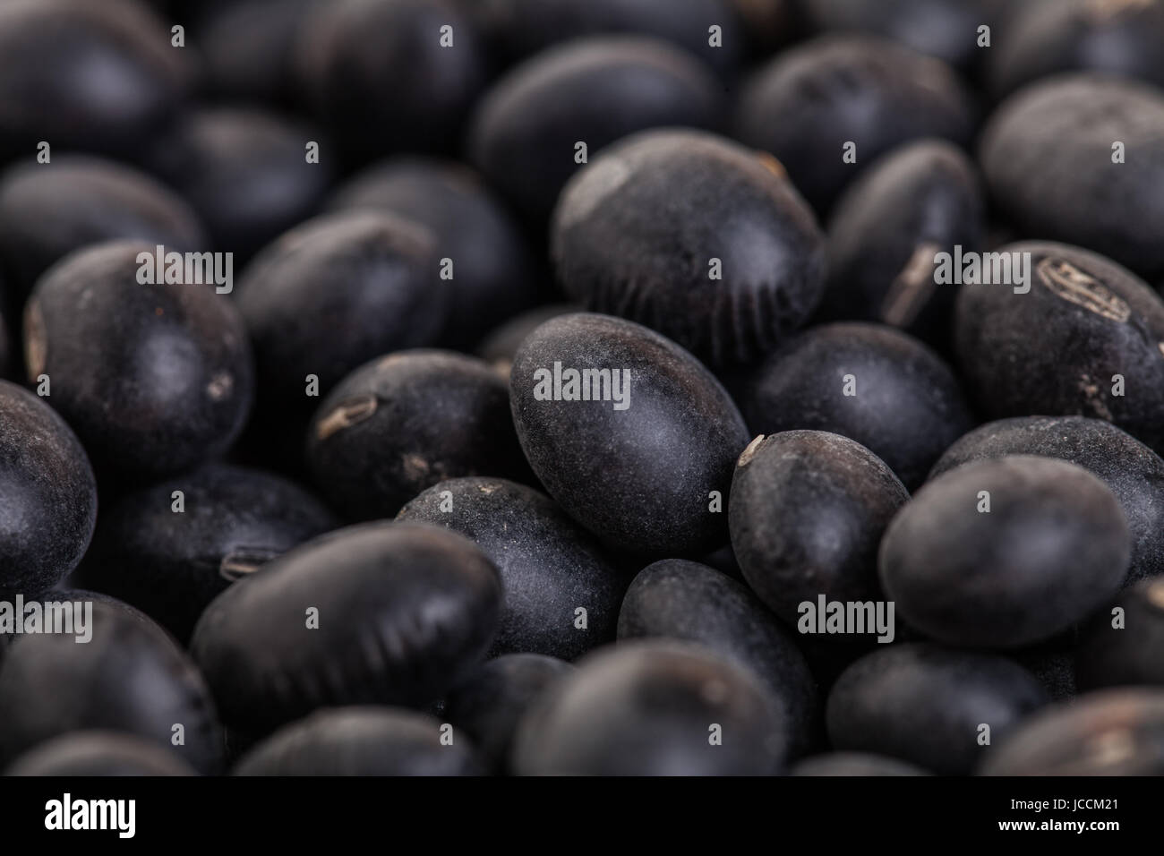 Extreme Closeup Macro Texture of Black Soy Beans Stock Photo - Alamy