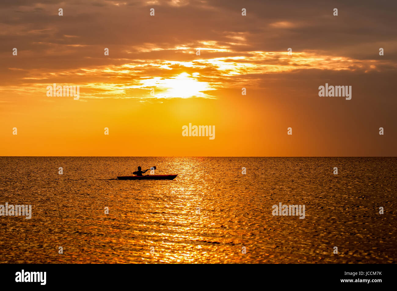 sunset at the beach on pamlico sound bay obx Stock Photo - Alamy
