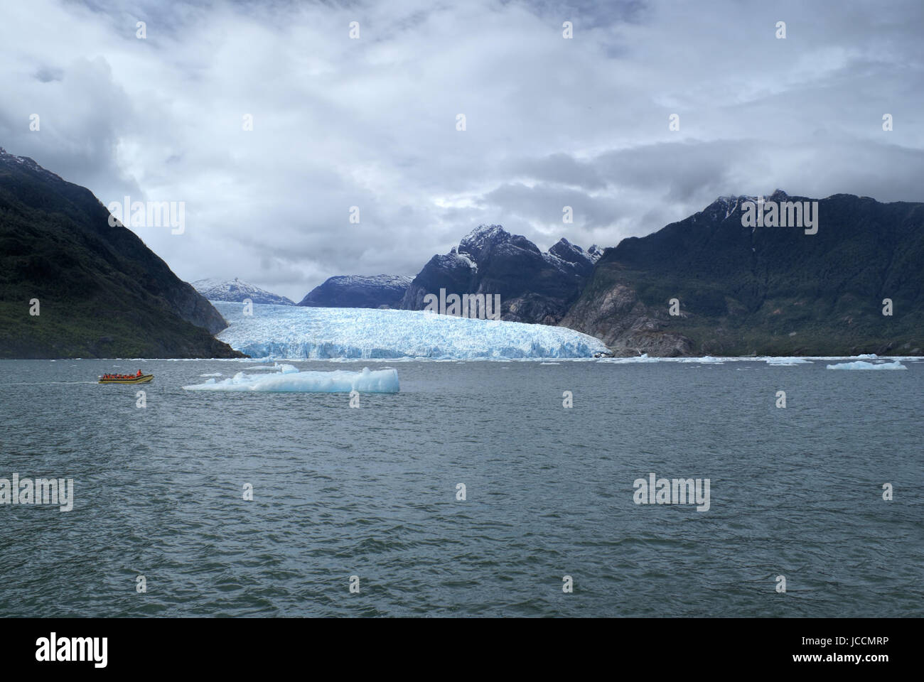 San rafael glacier and boat hi-res stock photography and images - Alamy