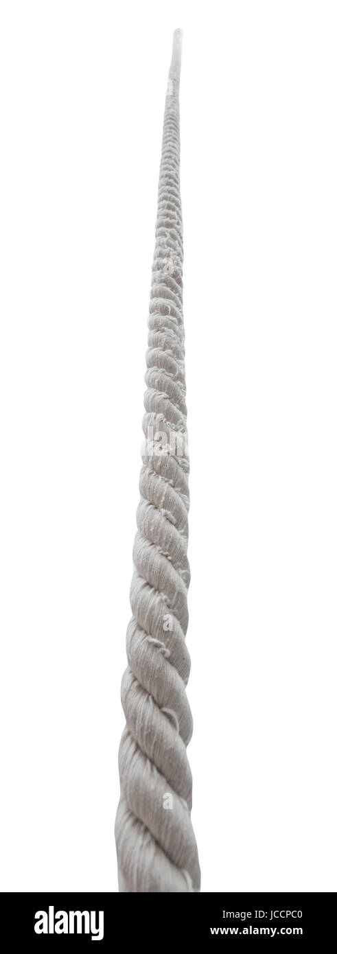 bottom view of textile cord isolated on white background Stock Photo ...