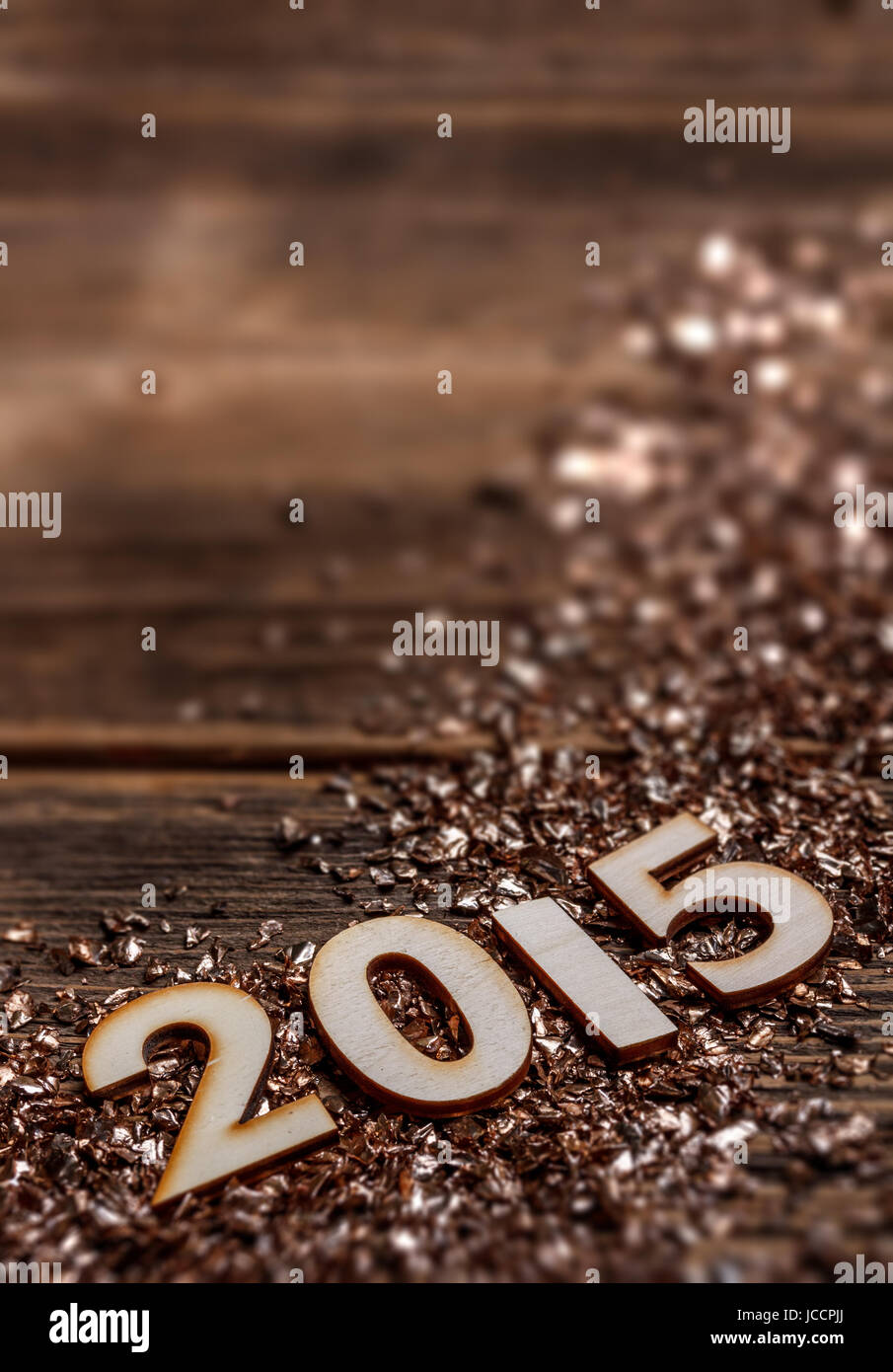 2015 year made of wood Stock Photo - Alamy