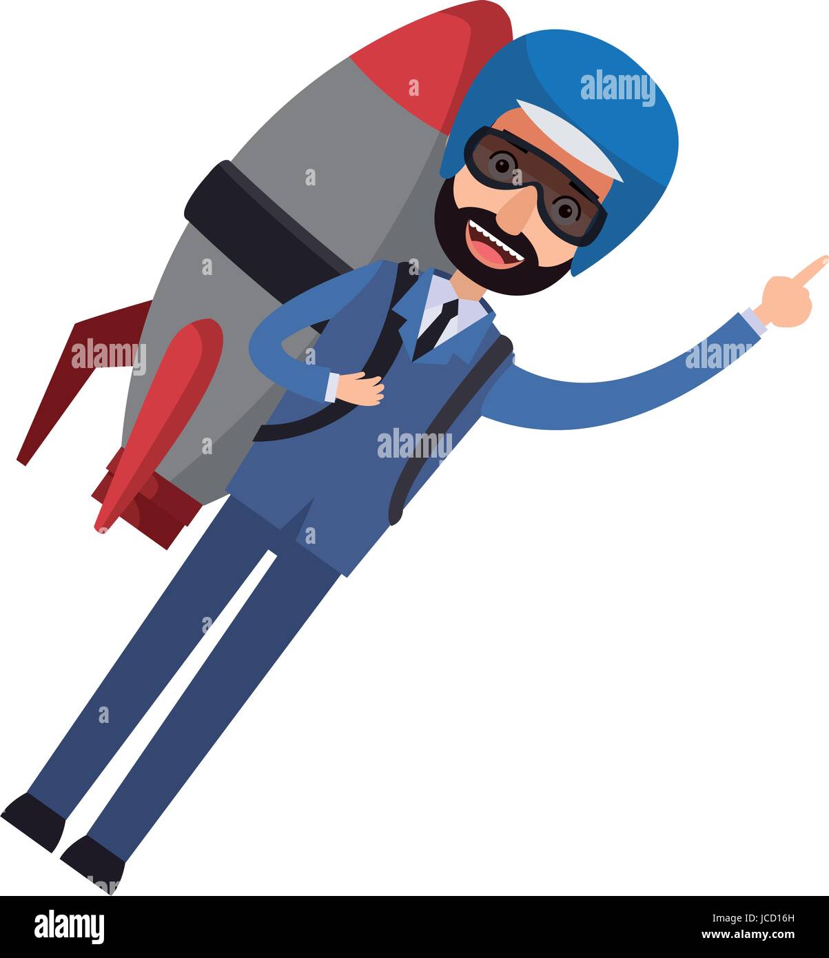 Man flying with jetpack hi-res stock photography and images - Alamy