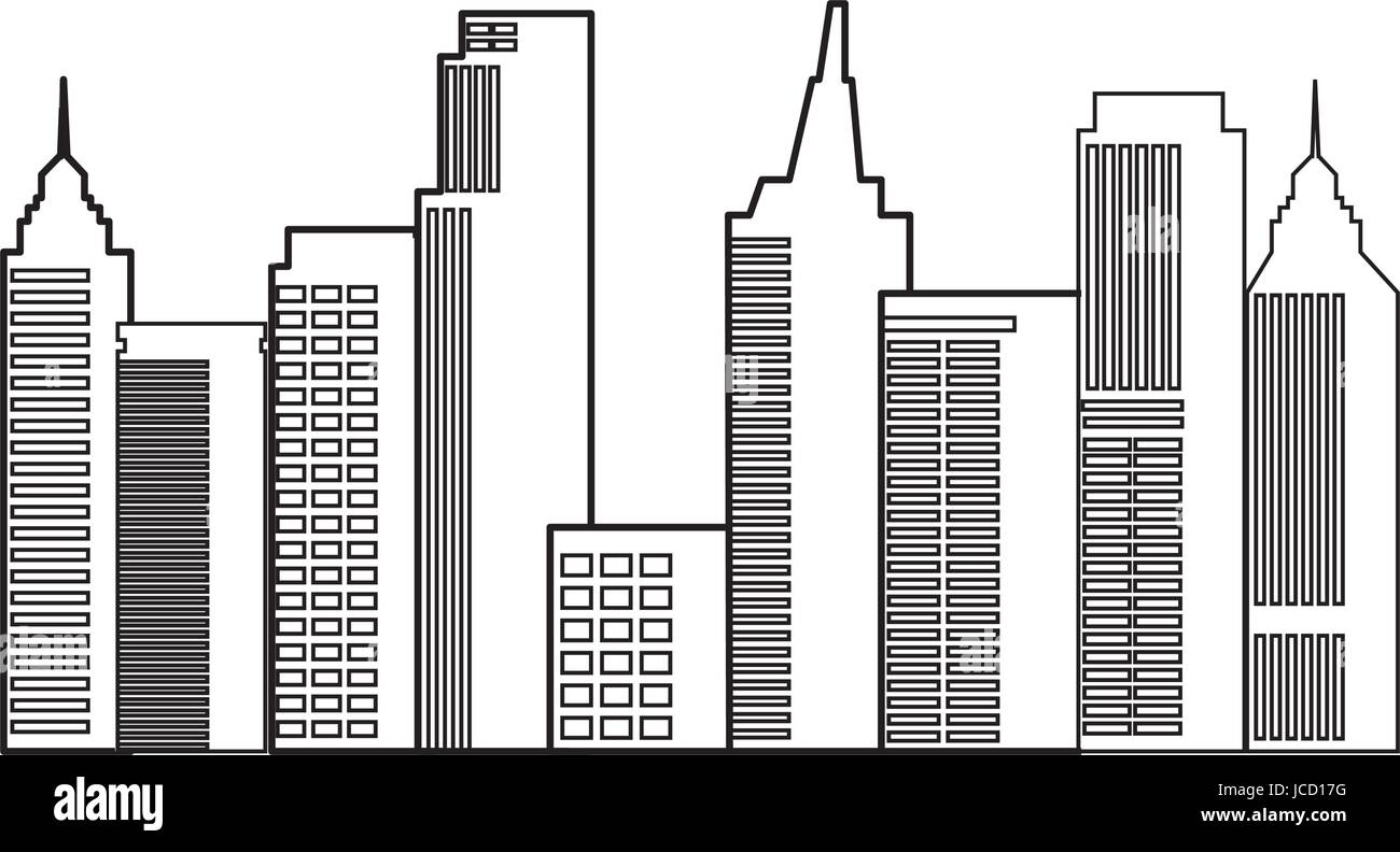 Office tower towers Stock Vector Images - Alamy