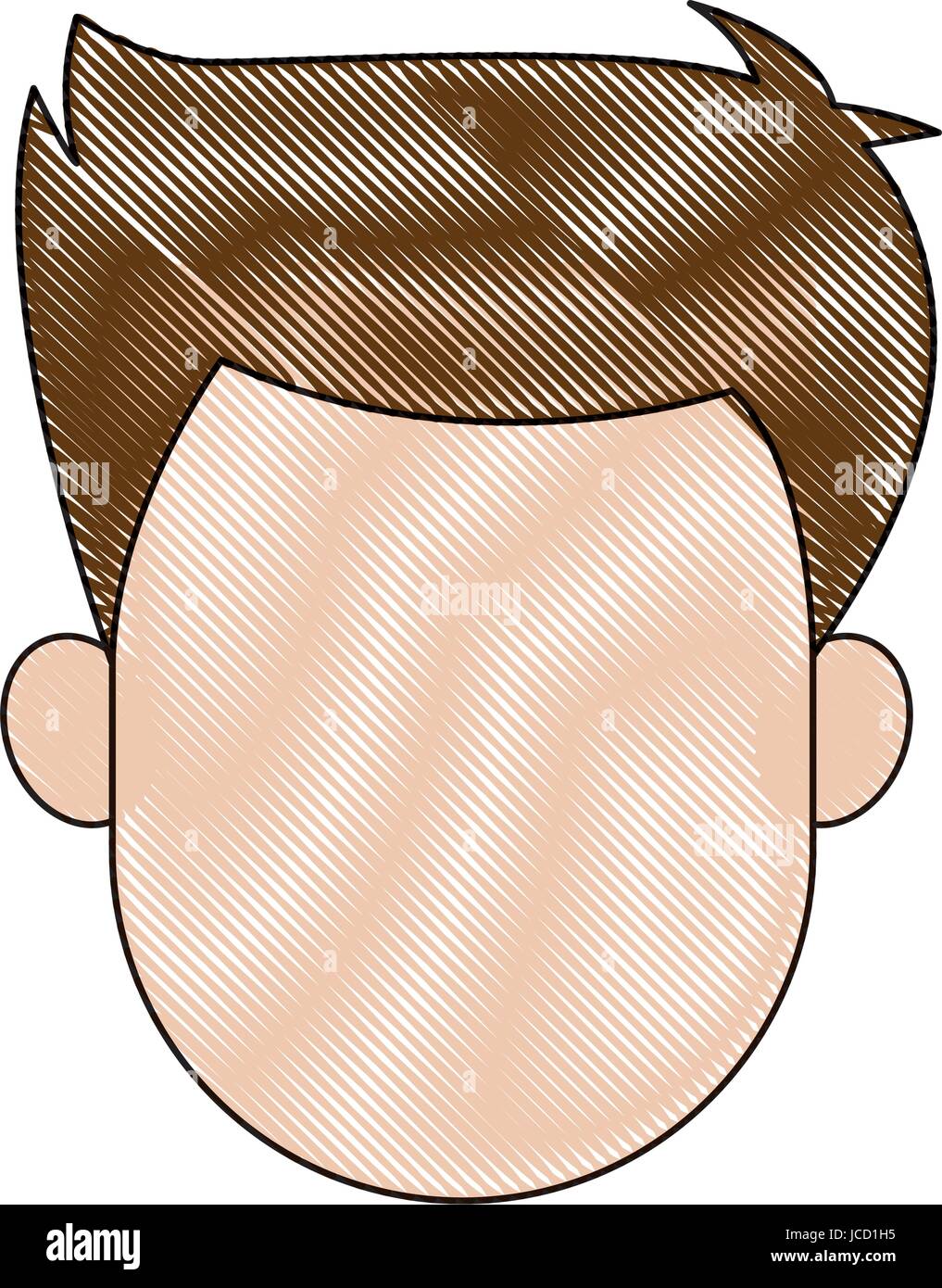 man profile cartoon faceless person character Stock Vector Image & Art ...
