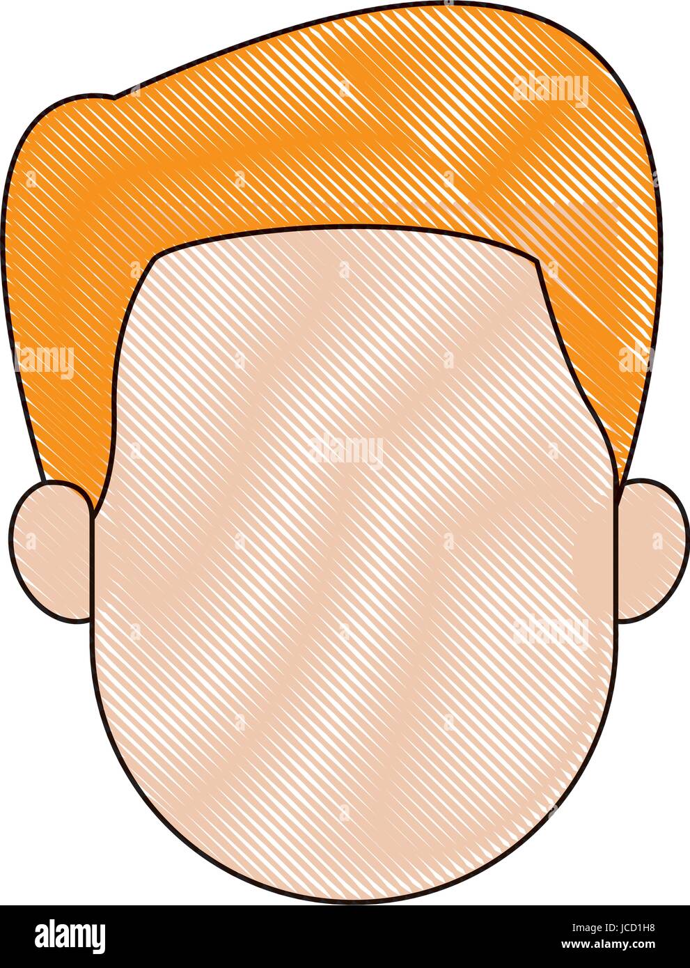 man profile cartoon faceless person character Stock Vector Image & Art ...