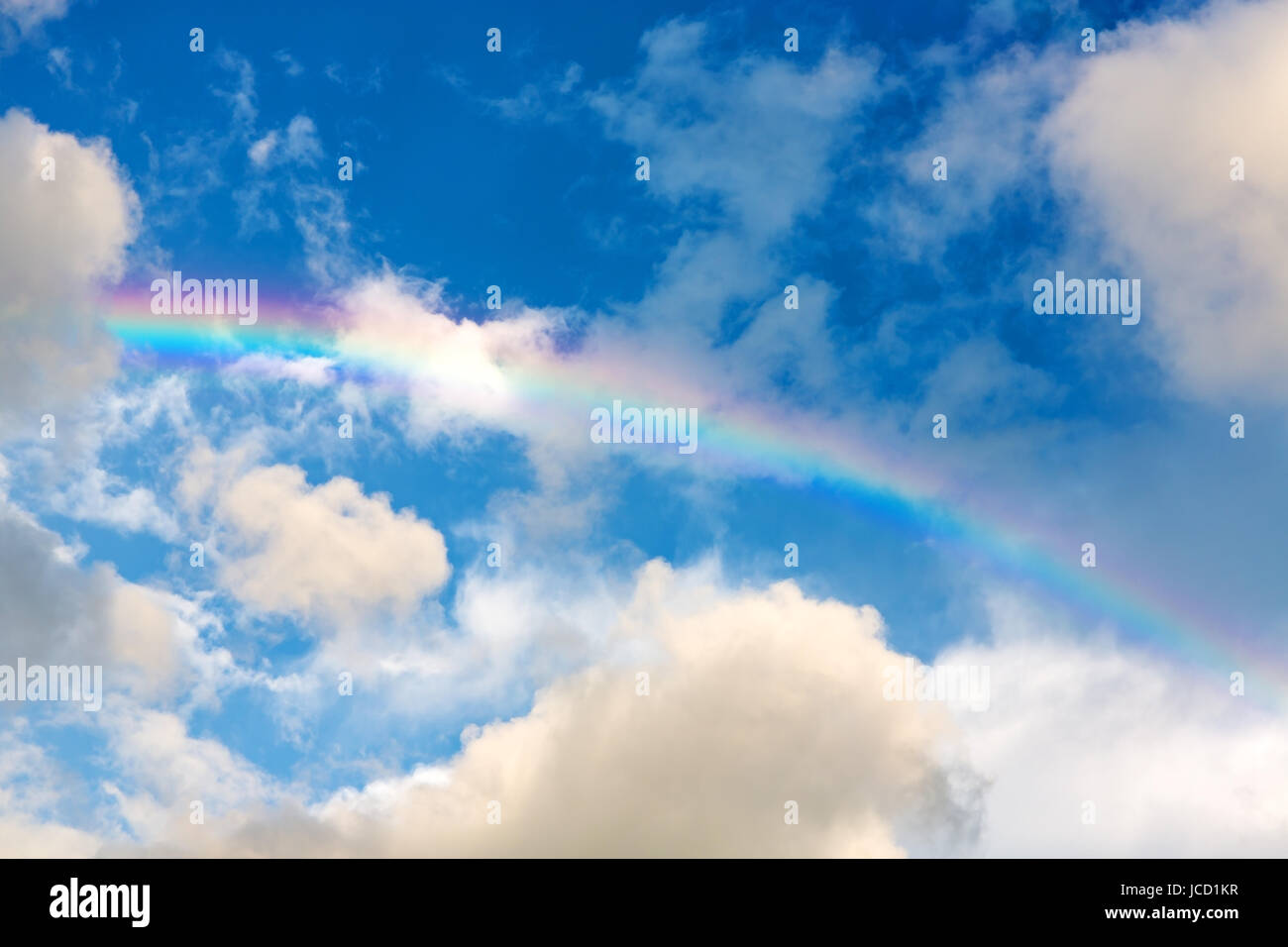 Beautiful rainbow in the sky Stock Photo - Alamy