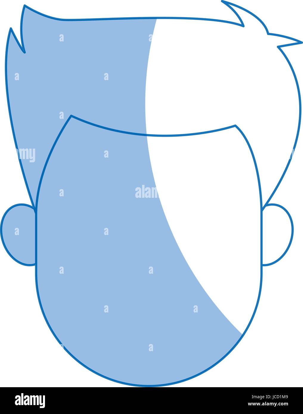 man profile cartoon faceless person character Stock Vector Image & Art ...