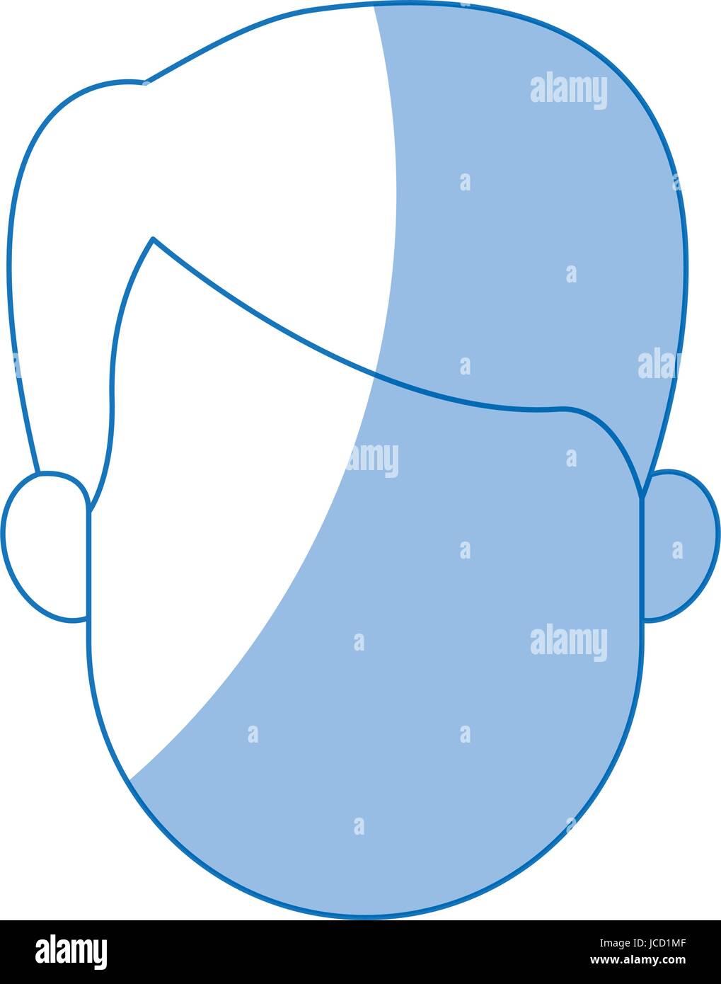 man profile cartoon faceless person character Stock Vector Image & Art ...