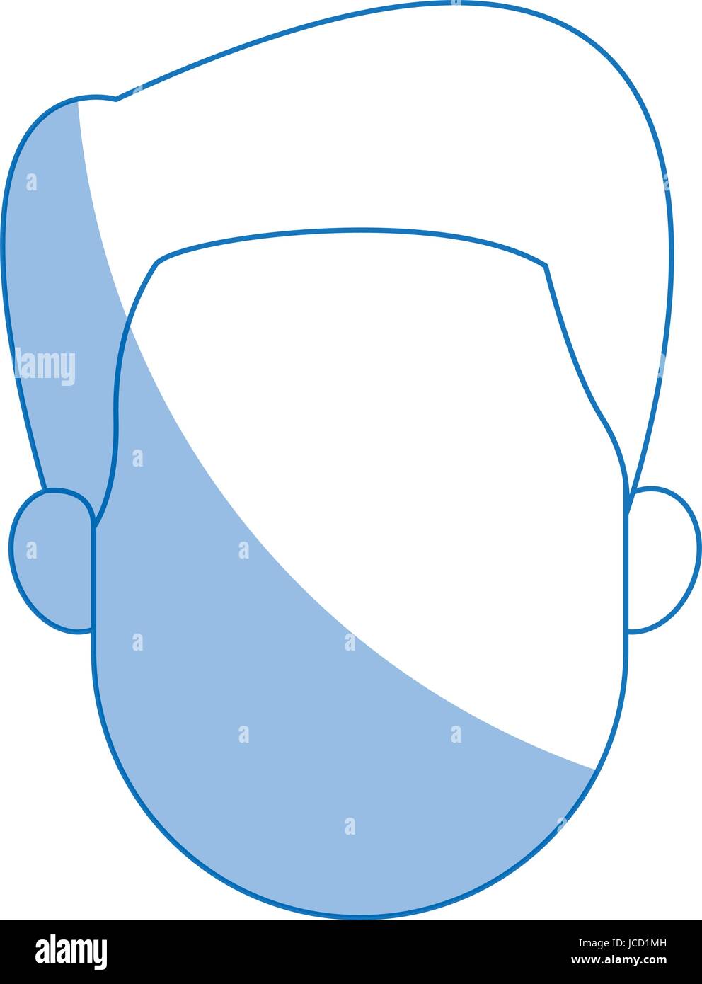 man profile cartoon faceless person character Stock Vector Image & Art ...