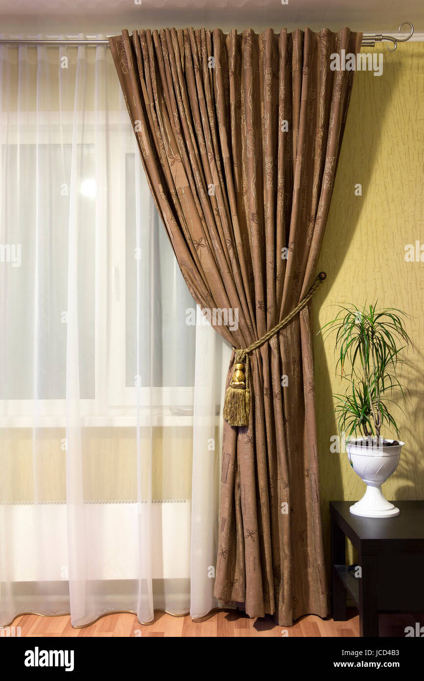 Curtain curtains translucent window hi-res stock photography and images ...