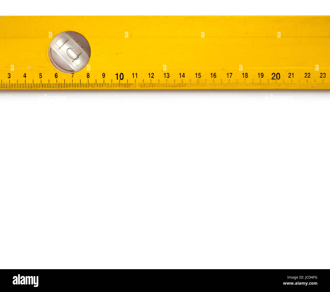 Construction measuring ruler on a white background Stock Photo - Alamy