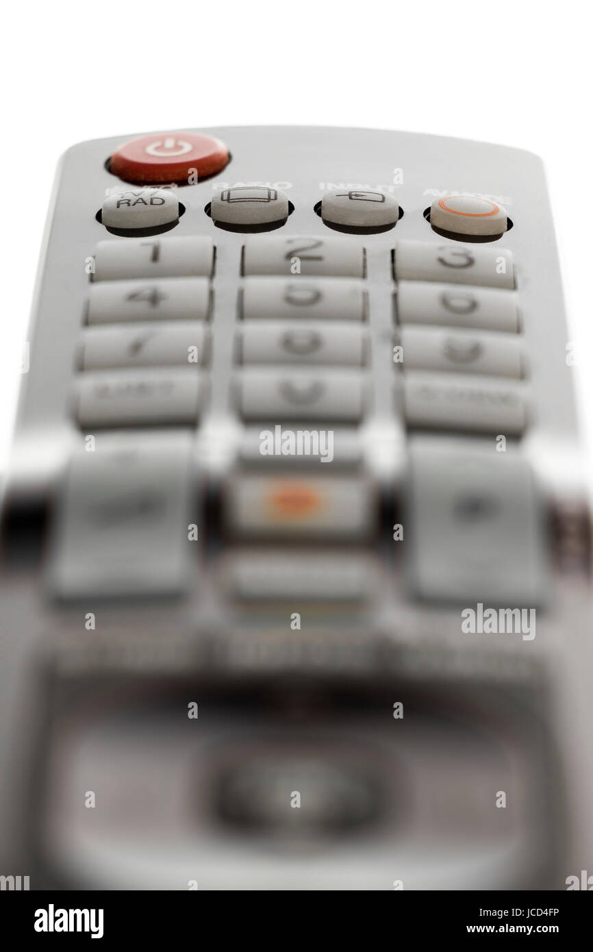 Remote control for TV on a white background Stock Photo - Alamy