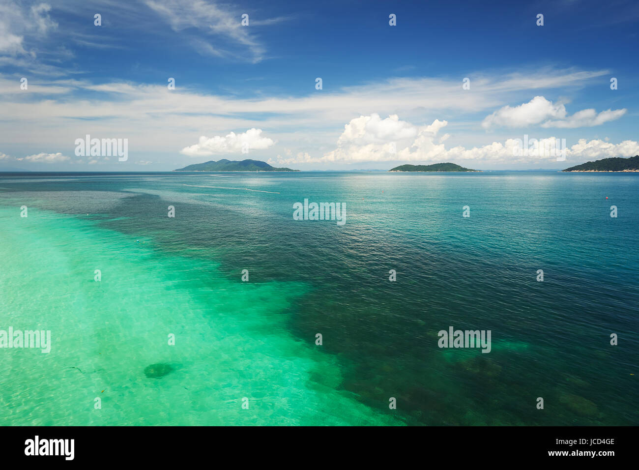 Beautiful tropical beach in Rawa island. White sandy beach . Malaysia ...