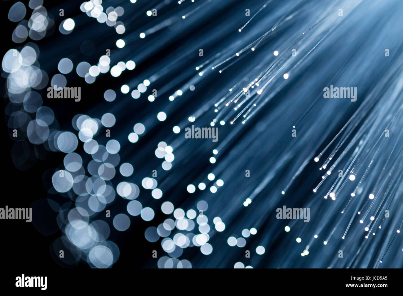 Blue fiber optic Stock Photo - Alamy