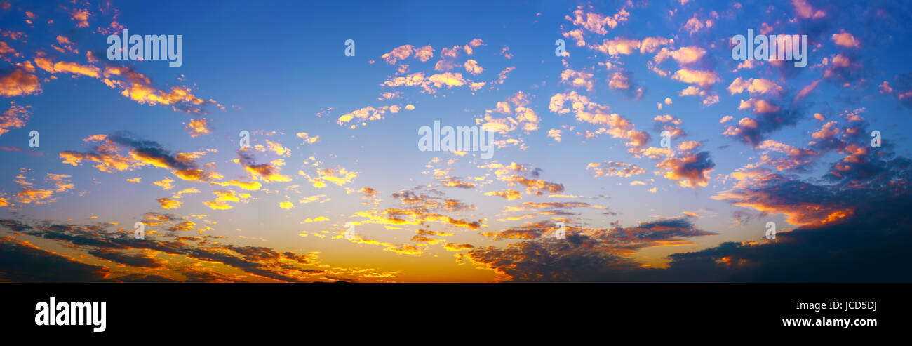 Beautiful Sunset Panoramas Stock Photo - Alamy