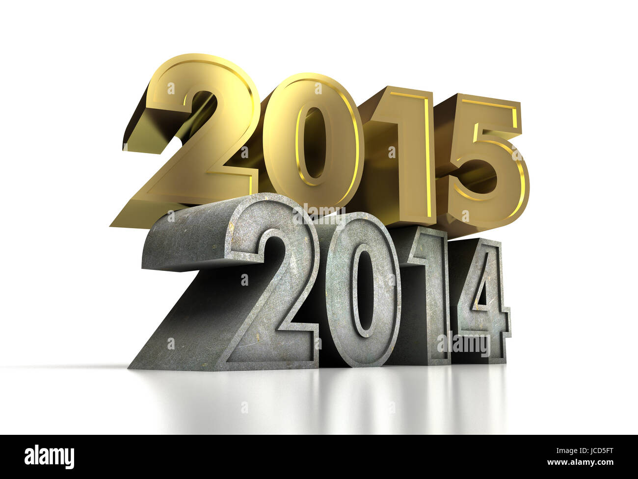 3d gold 2015 hi-res stock photography and images - Alamy