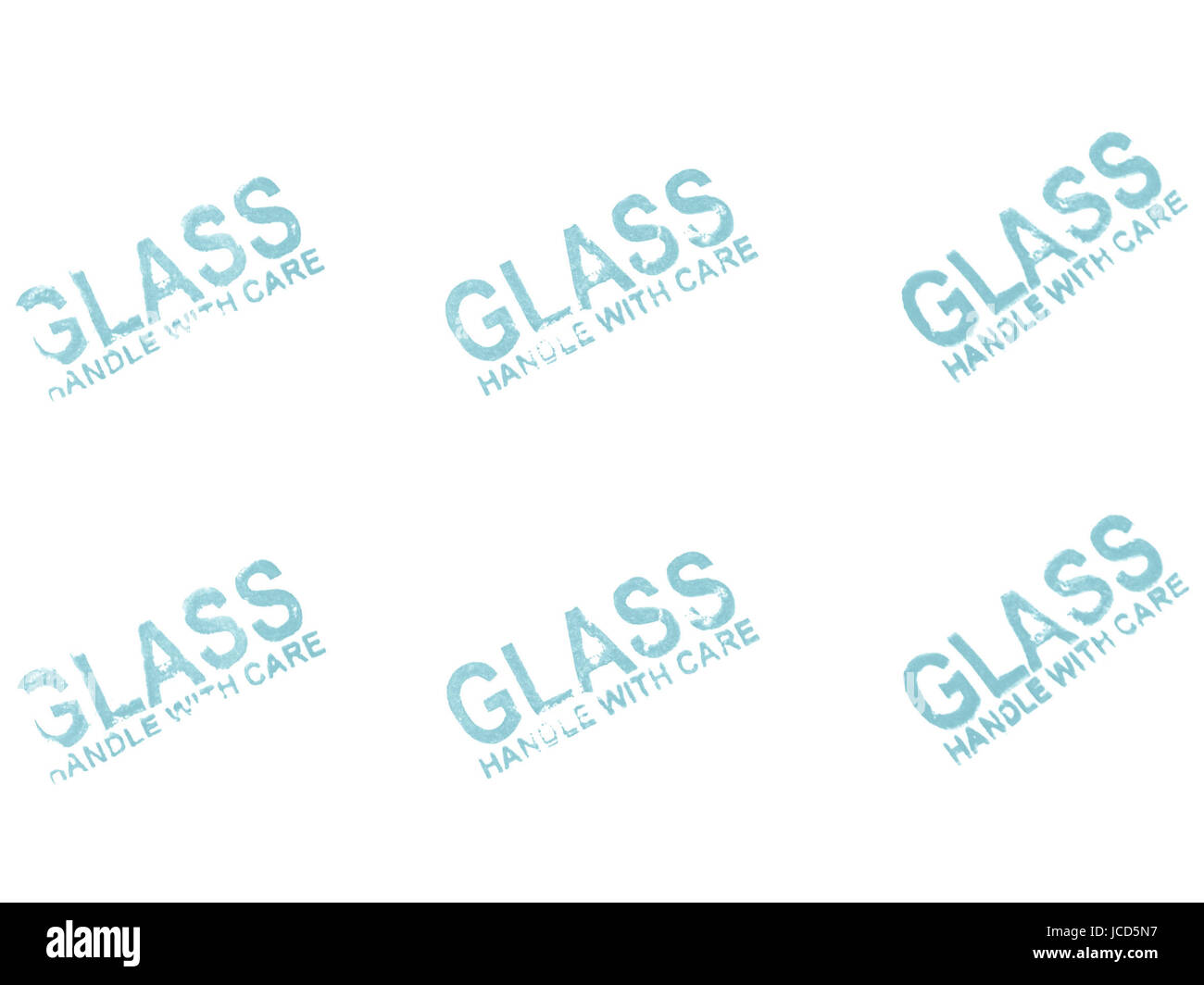 Fragile warning sign label tag on a cardboard box packet parcel for ...