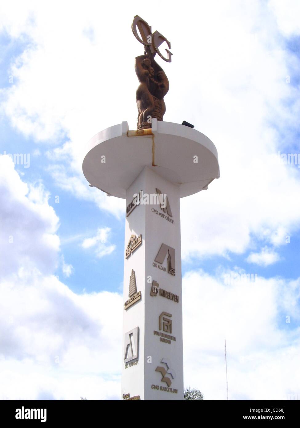 Monumental Plaza of Guayana, Venezuela. It has an extension of two ...