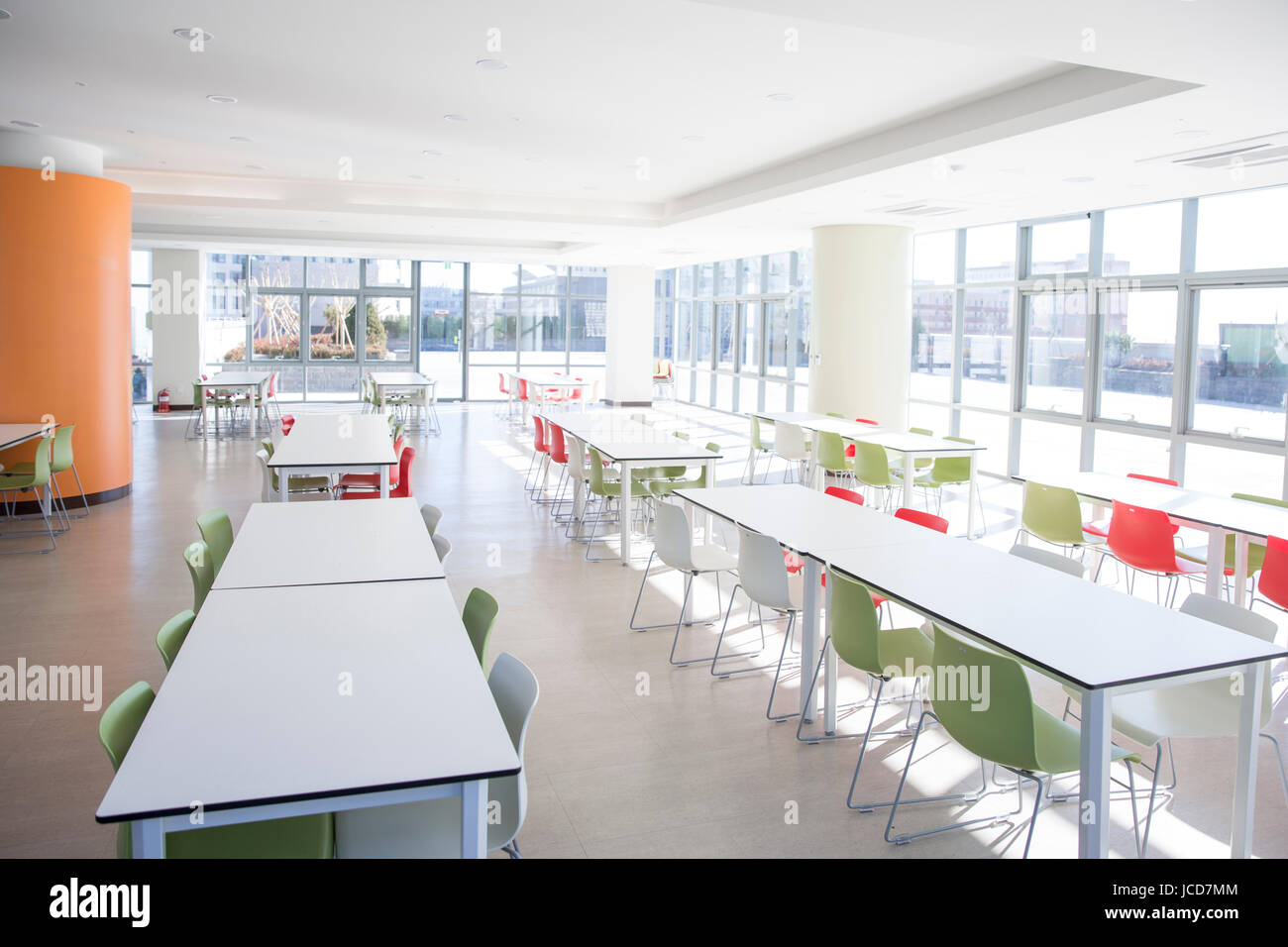 Inner view of cafeteria Stock Photo - Alamy