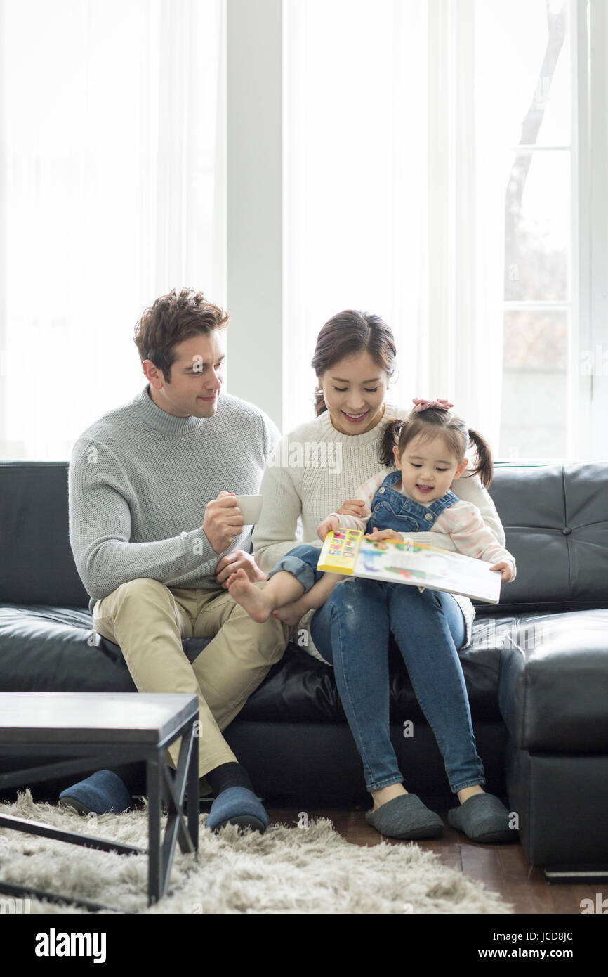 Harmonious multicultural family Stock Photo - Alamy