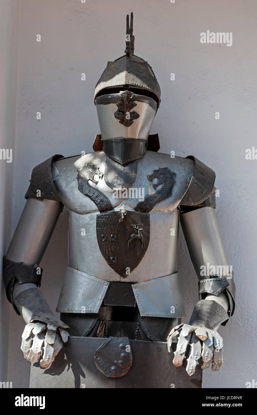 Close up view of a medieval knight armor Stock Photo - Alamy