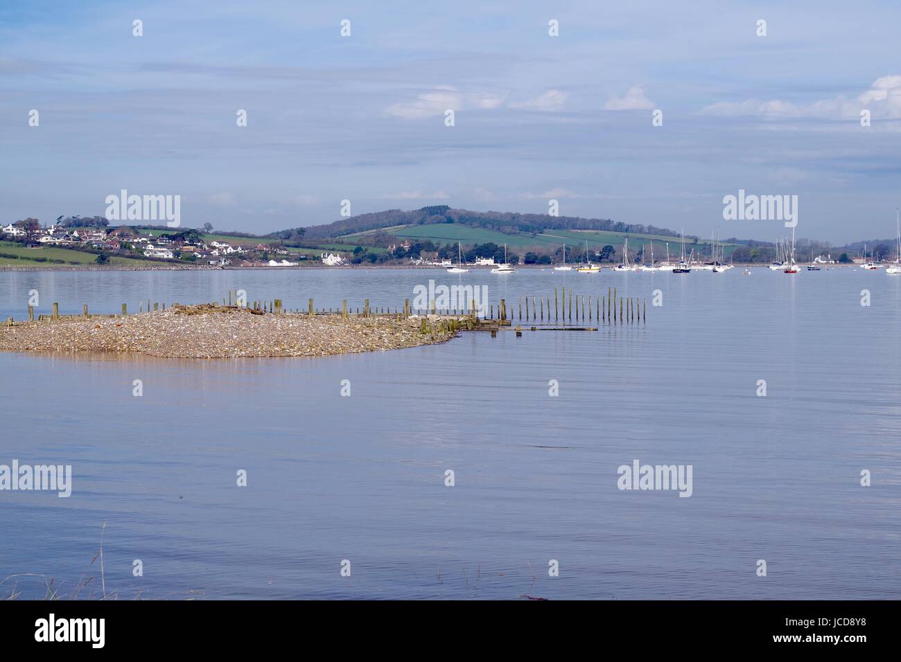 High Tide from the Bird Hide at Dawlish Warren. A View of the Exe ...
